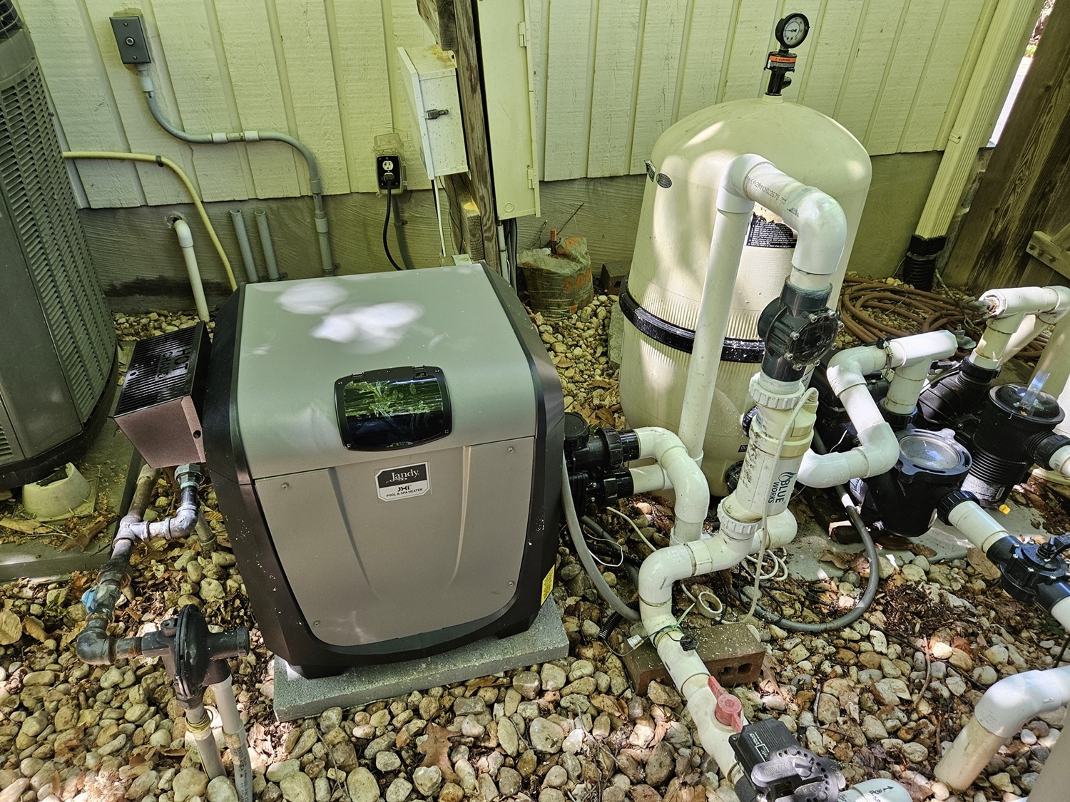 Pool Heater Installation in Action - Great Falls Pools